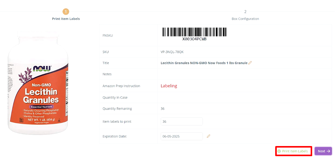 6. How To Add Expiration Dates To Your Item Labels – 2D Workflow