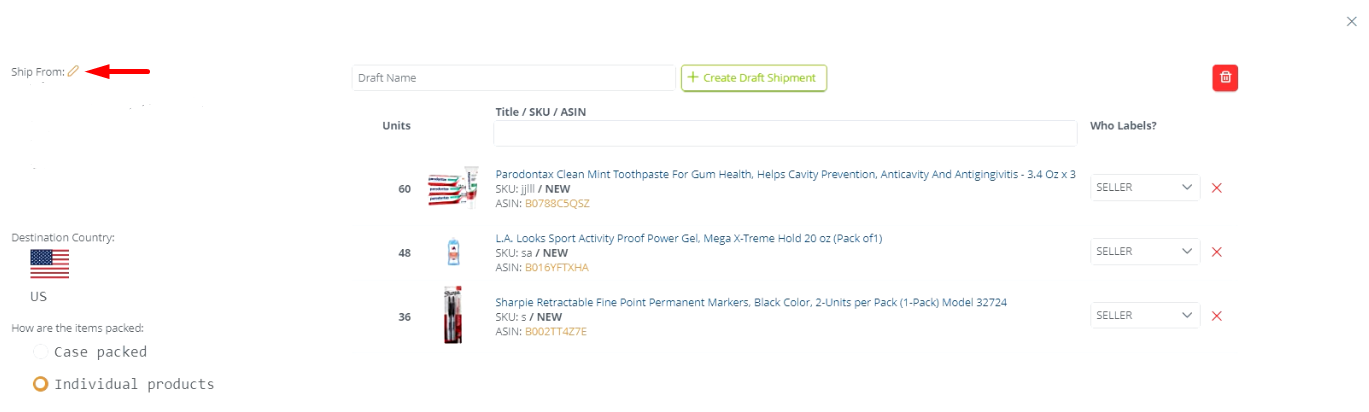 How To Change My Ship From Address – 2D Workflow