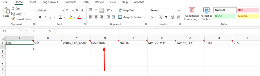 15. How to Add Item Locations – 2D Workflow