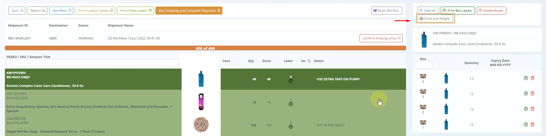 26. Always Require DIMS & Weights – 2D Workflow