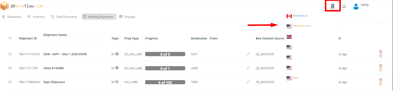 1. Connecting and Managing Multiple Amazon Storefronts – 2D Workflow