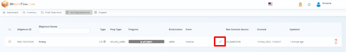 30. How to Change my Ship From Address on a Working Shipment – 2D Workflow