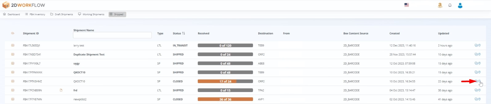 5. How To Track My Shipments and Find My Tracking Number – 2D Workflow
