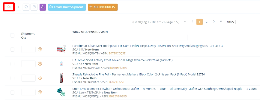1. Inventory Overview – 2D Workflow