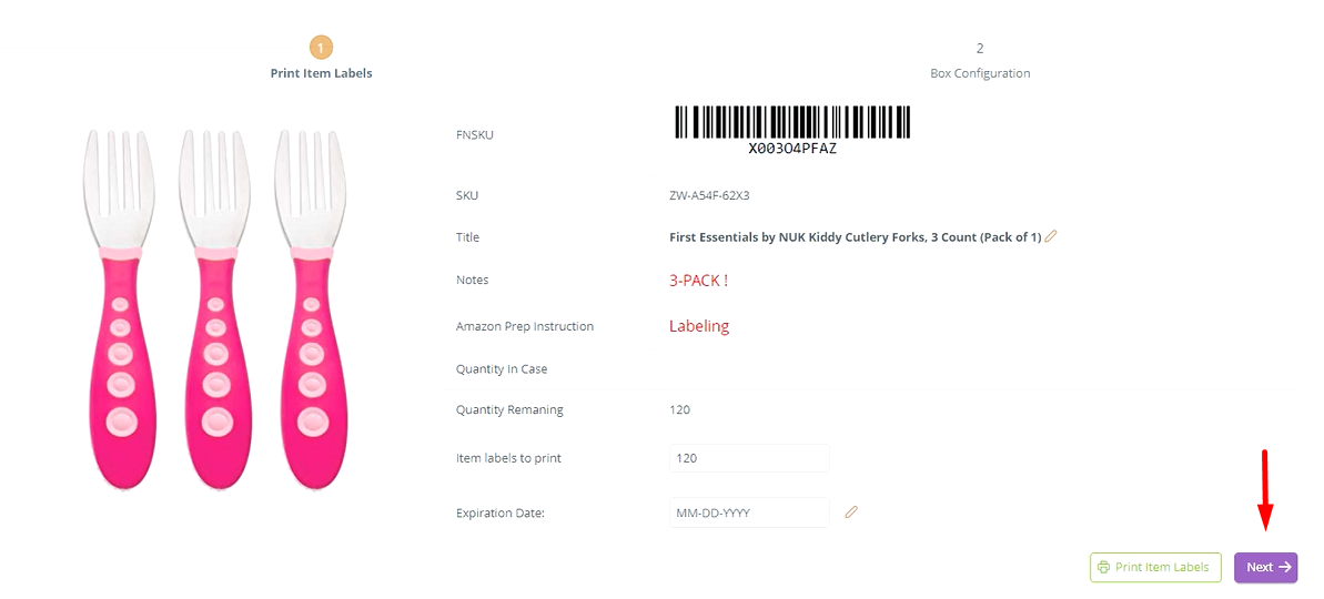 1. LTL/FTL Shipments and Product Prep (Shipping Pallets) – 2D Workflow