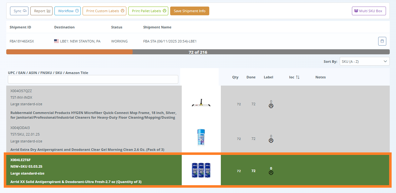 5. LTL/FTL Workflow (Pallet Shipments - Case Packed) – 2D Workflow