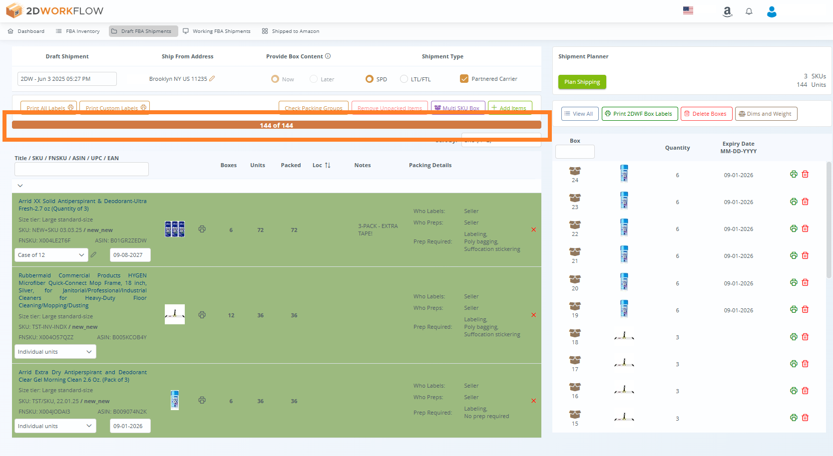 3. SPD Workflow (Small Parcel Shipments) – 2D Workflow