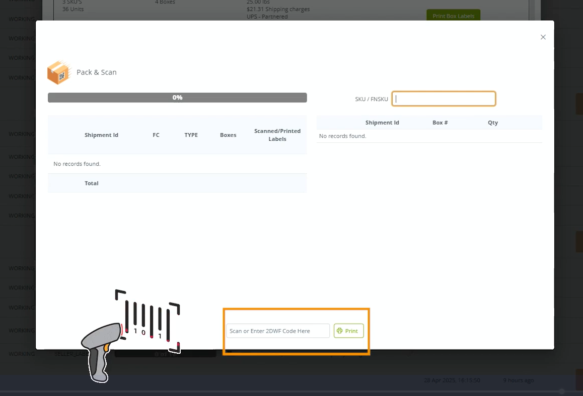 3. SPD Workflow (Small Parcel Shipments) – 2D Workflow