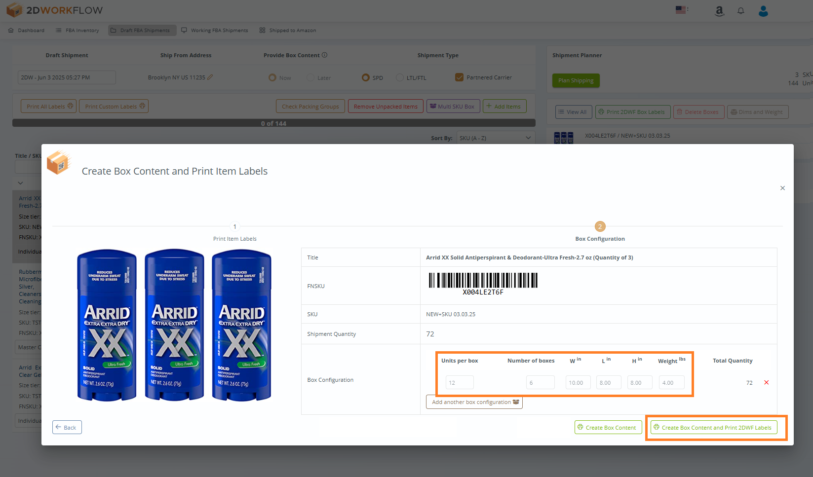 How to Create SPD (Small Parcel) Shipments – 2D Workflow