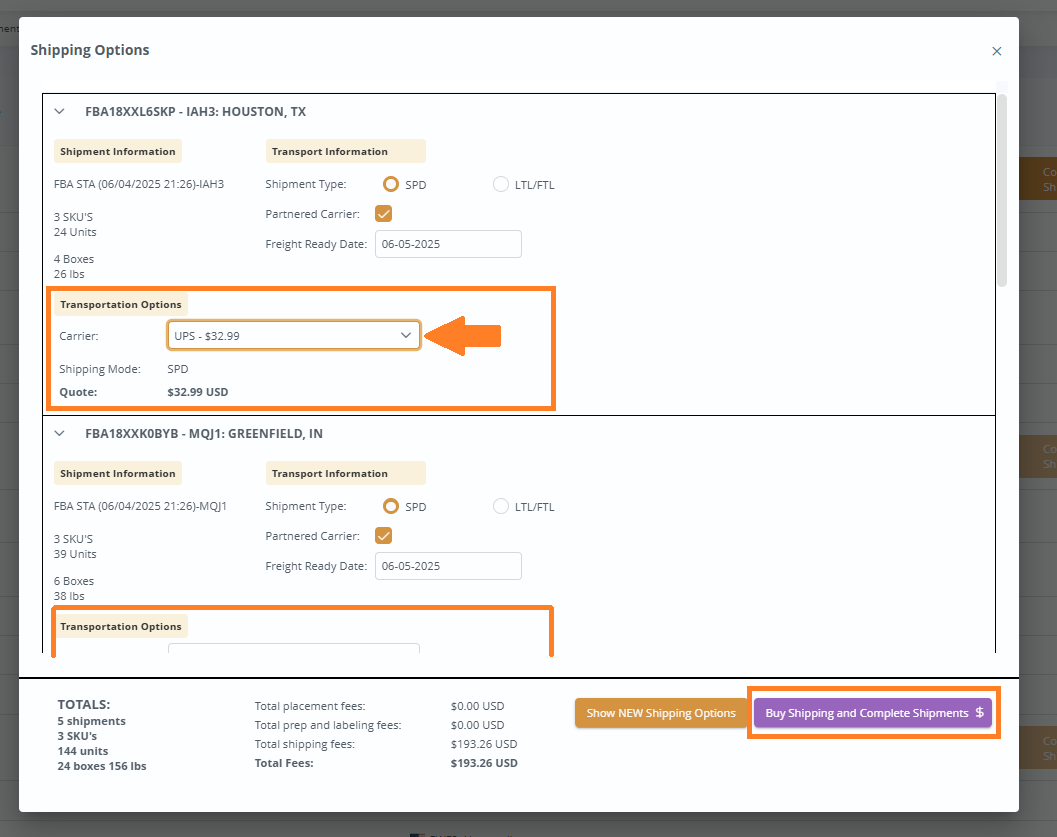 How to Create SPD (Small Parcel) Shipments – 2D Workflow