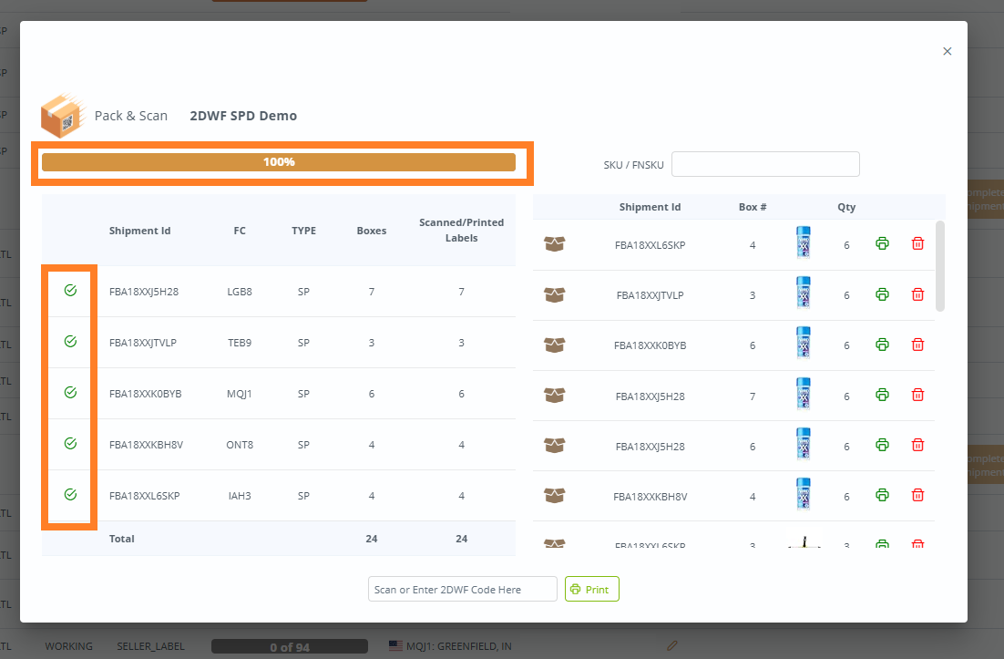 How to Create SPD (Small Parcel) Shipments – 2D Workflow